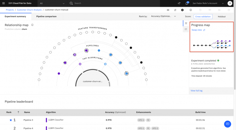 Build and evaluate machine learning models by using AutoAI in Watson ...