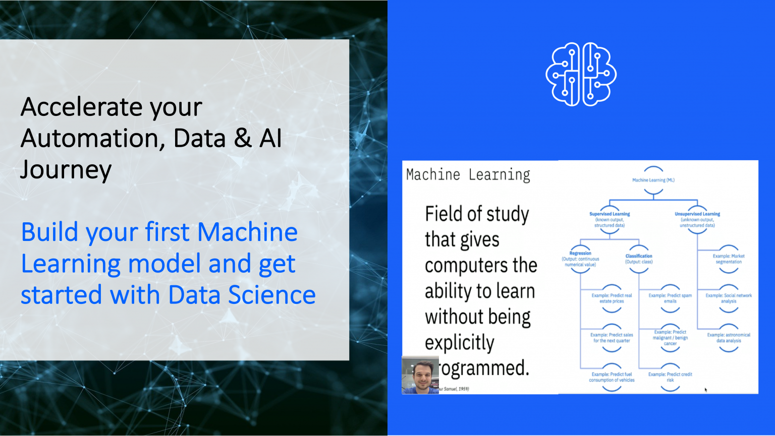 Accelerate your Automation, Data & AI Journey – Build your first Machine Learning model and get ...