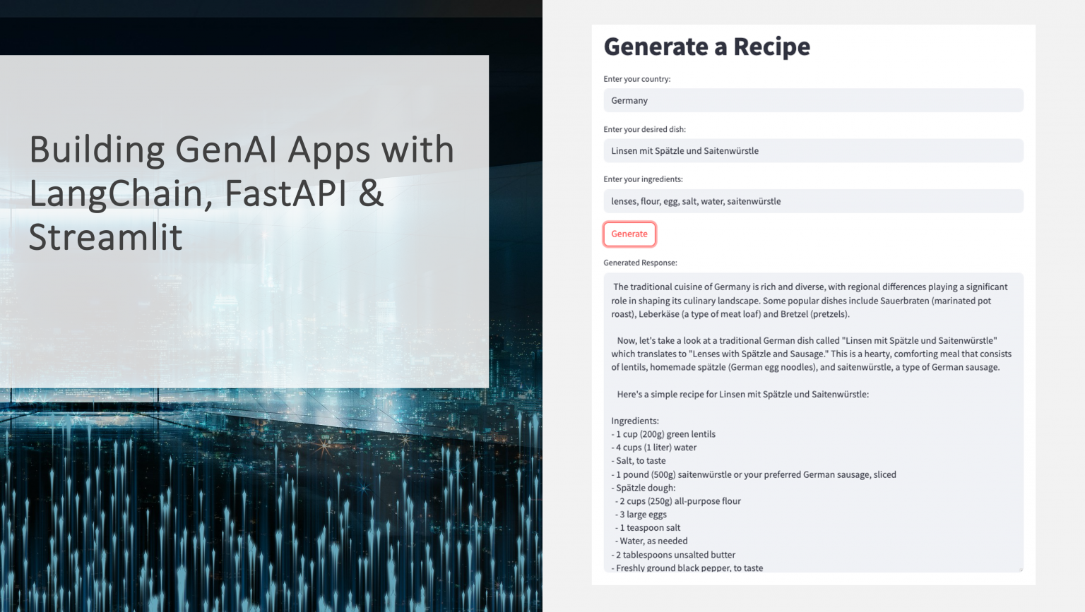 Building GenAI Apps with LangChain, FastAPI & Streamlit – Felix Augenstein